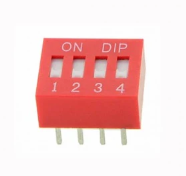 4 Way DIP Slide Switch 2.54mm Pitch – Main Store